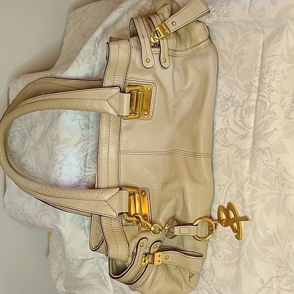 b. makowsky | Bags | B Makowski Leather Shoulder Bag With Gold Details ...